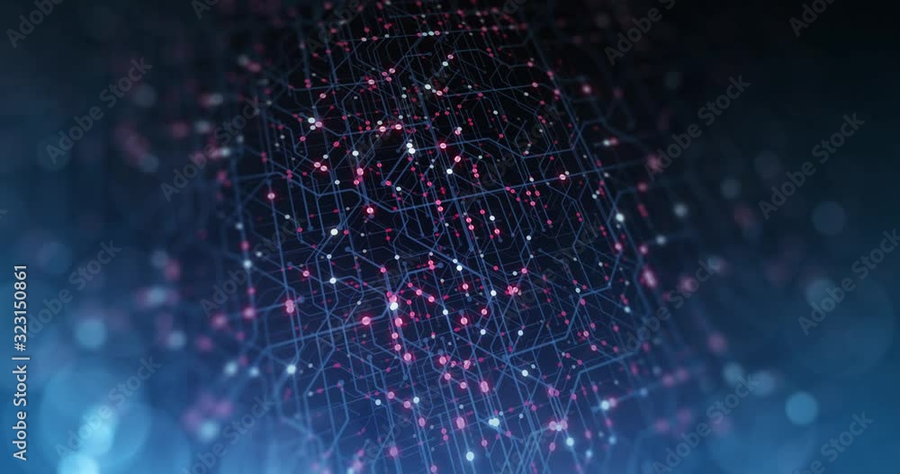 Abstract Circuit board. Electronic computer hardware technology ...