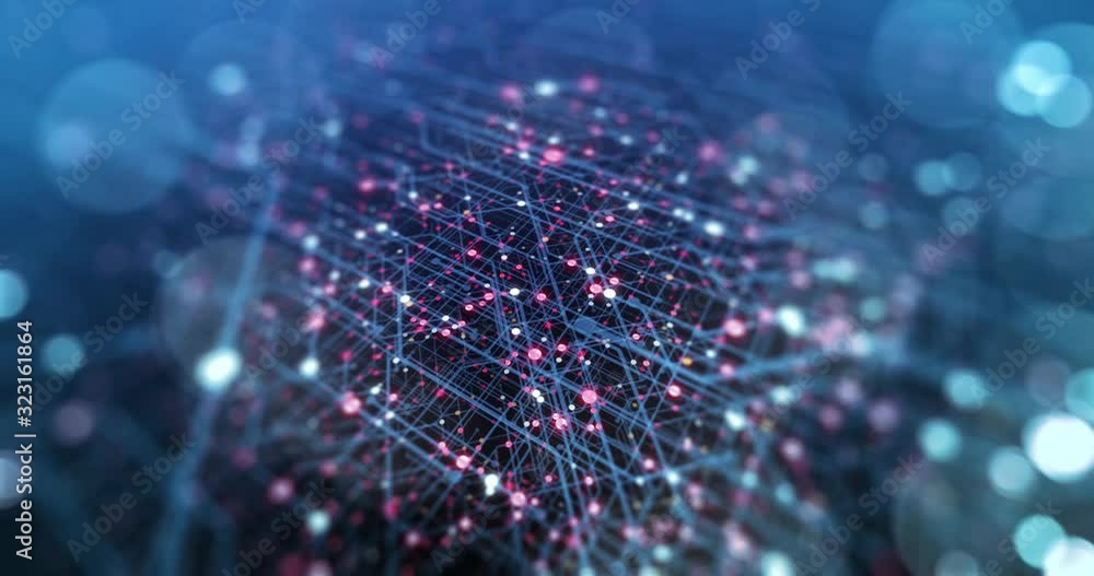 Abstract Circuit board. Electronic computer hardware technology ...
