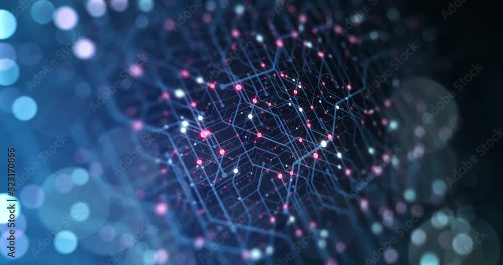 Vidéo Stock Abstract Circuit board. Electronic computer hardware ...