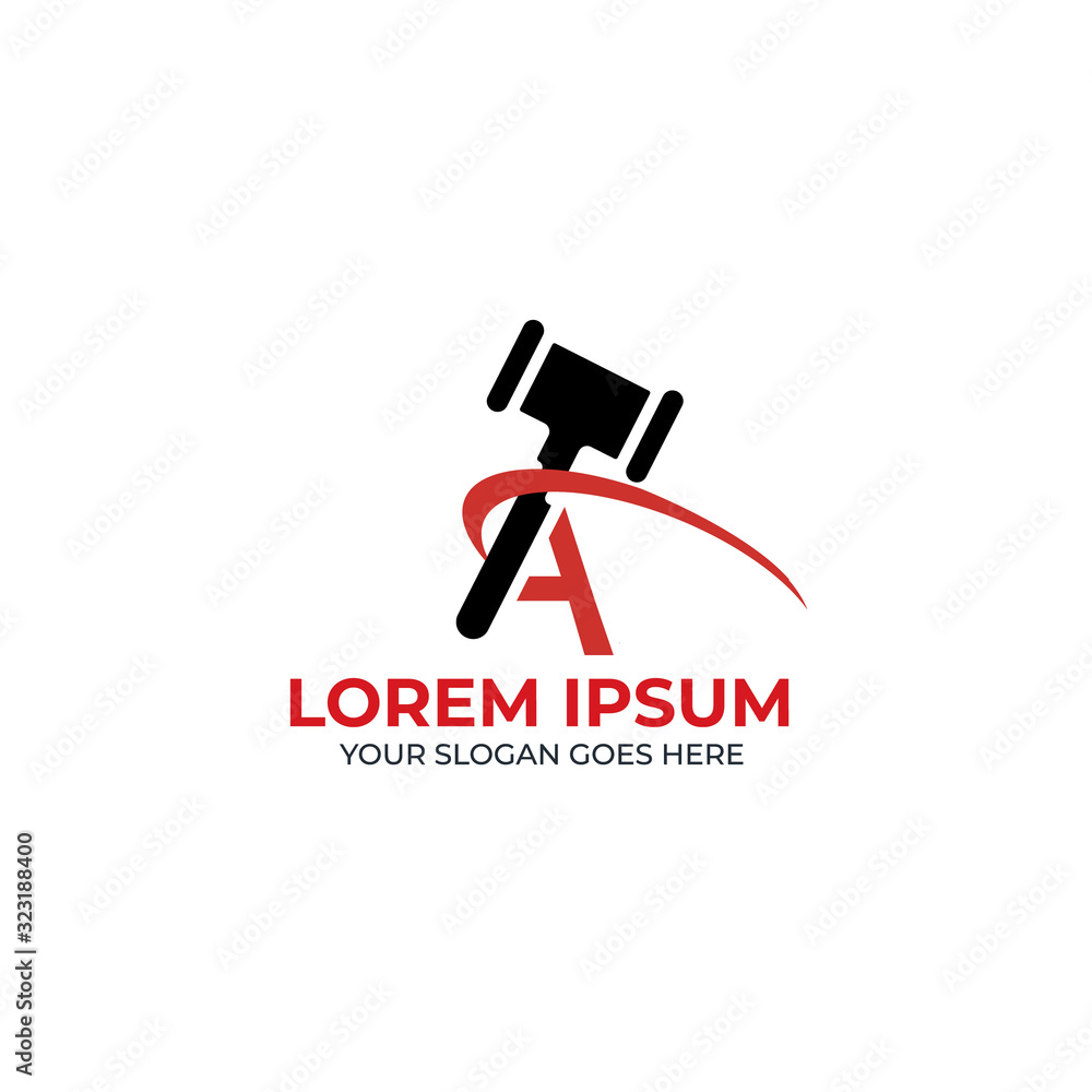 Auction logo design template vector eps Stock Vector | Adobe Stock