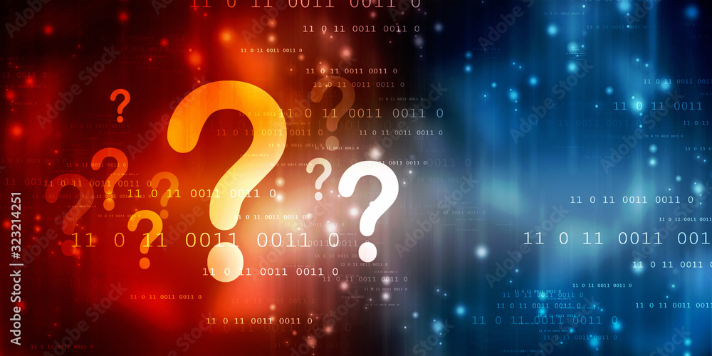 2d illustration question mark background Stock Illustration | Adobe Stock