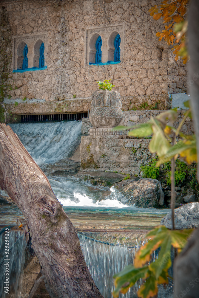 Waterfalls of Ras El Maa, a beautiful place in the tourist city of ...