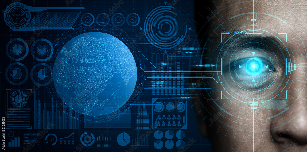 Future cyber security data protection by biometrics scanning with human ...