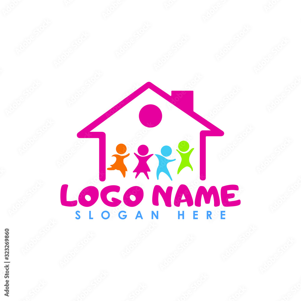 Daycare logo for kids - VECTOR Stock Vector | Adobe Stock