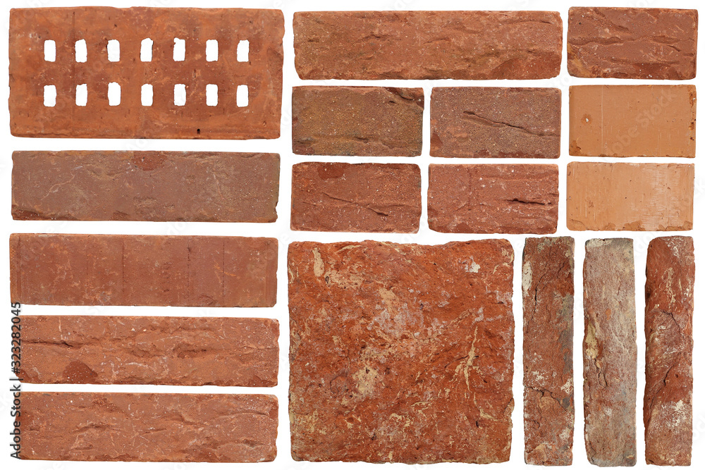 Ziegel Klinker Backstein Textur freigestellt 素材庫相片 | Adobe Stock