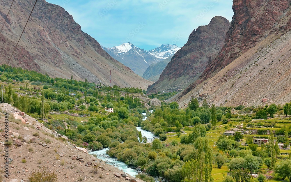 Photo & Art Print Aryan buddhist village Hanu Gogma deep inside of ...