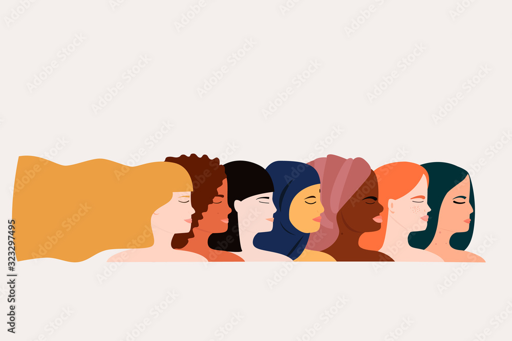 International Women's Day. National Women of Color Day concept. Vector ...
