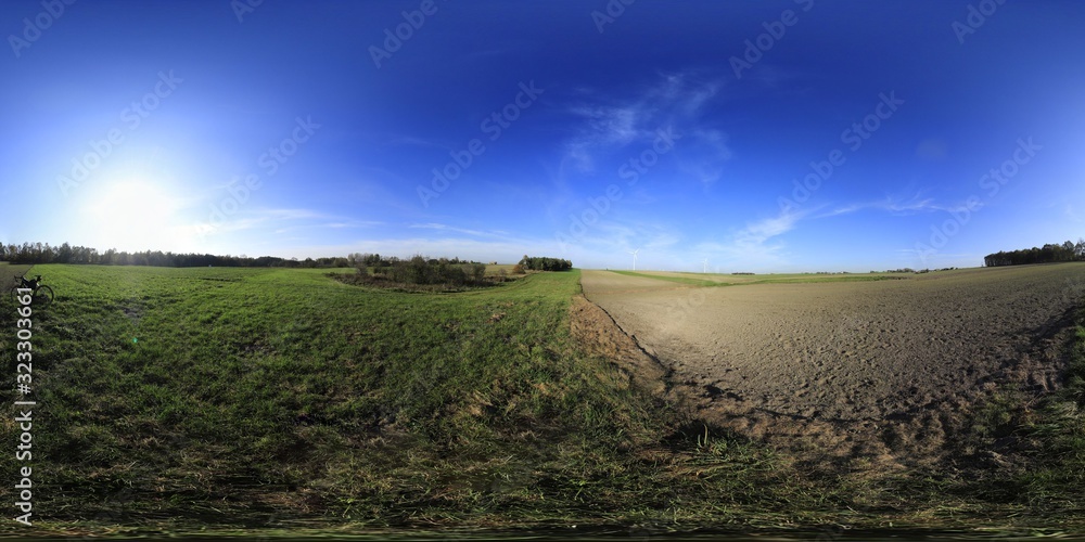Green Landscape HDRI Panorama Stock Photo | Adobe Stock