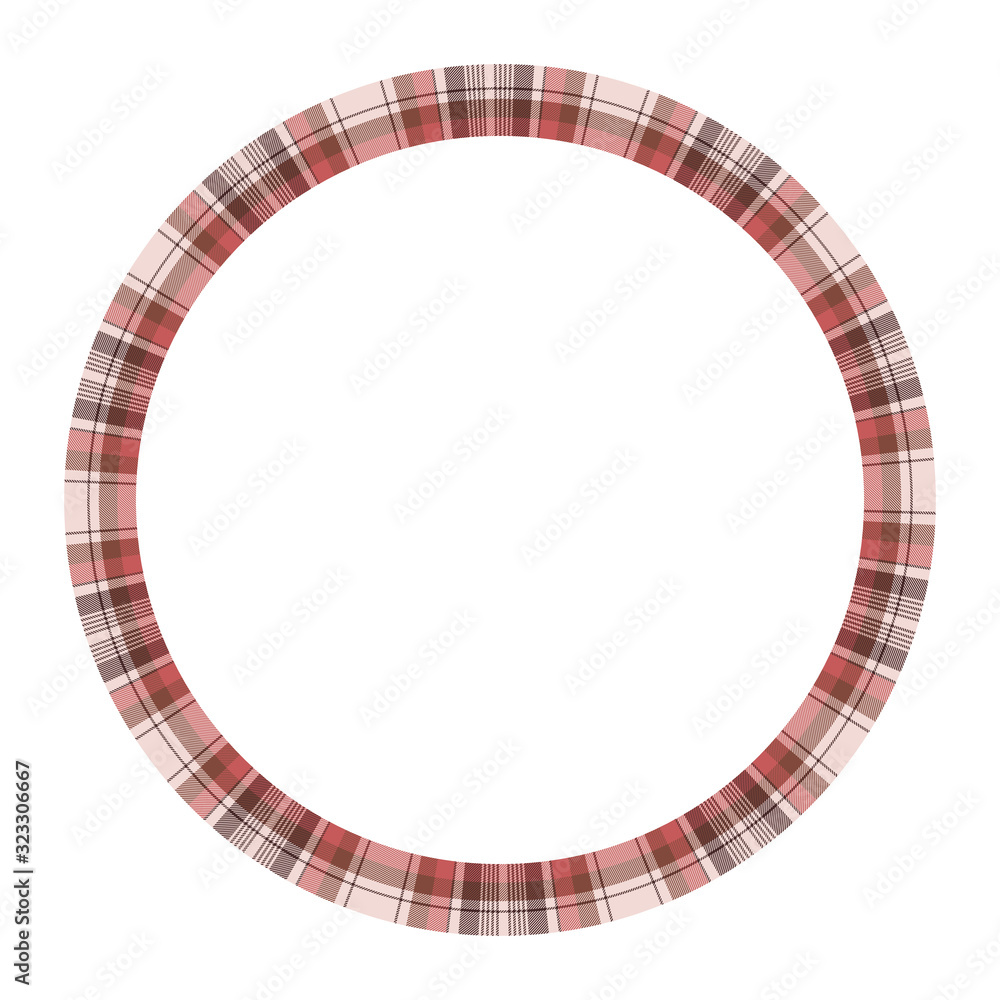 Round frame vector vintage pattern design template. Circle border ...