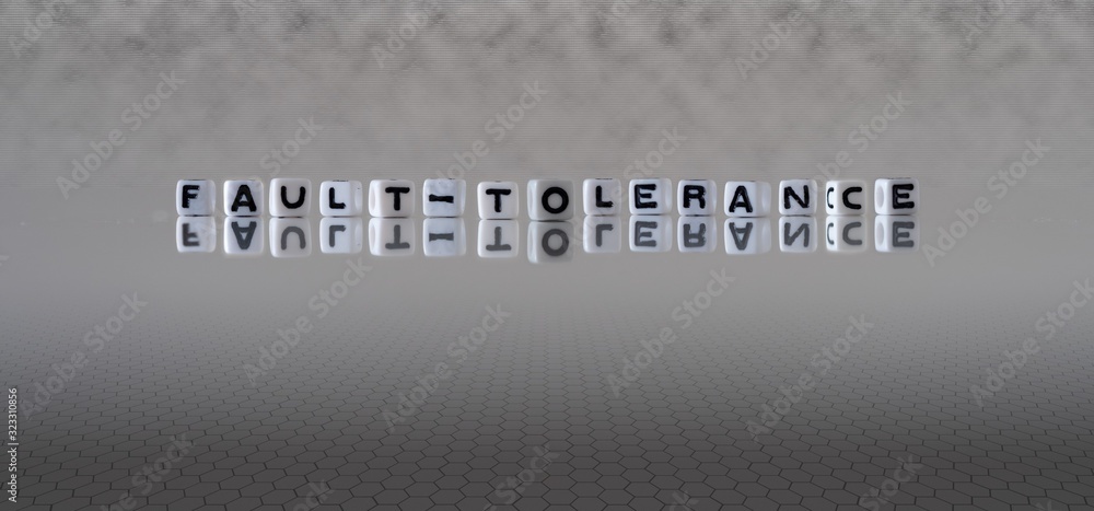 fault tolerance concept represented by wooden letter tiles Stock Photo ...