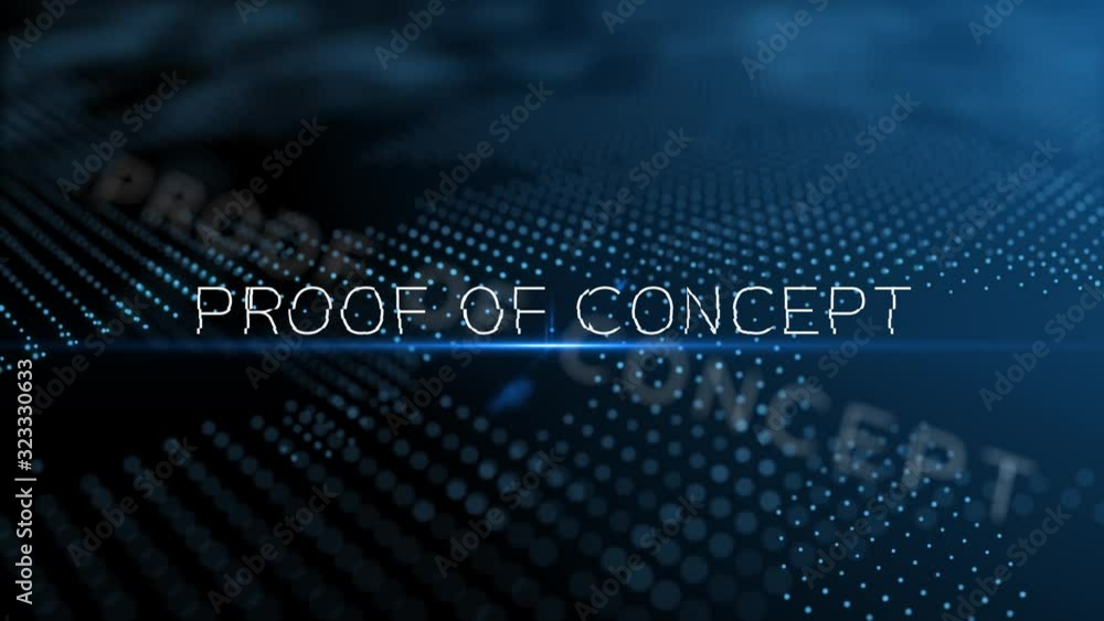 Proof of concept modern intro text 3D animation with lens flare and ...