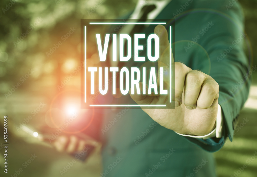 Handwriting text writing Video Tutorial. Conceptual photo method of ...