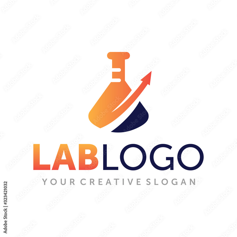 Lab Logo, Laboratory Logo Vector Stock Vector | Adobe Stock