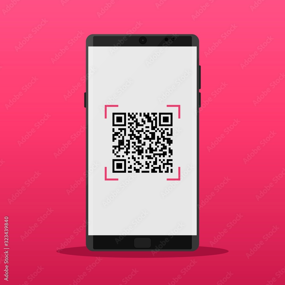 Scan QR code to Mobile Phone. QR Codes decoding with a smartphone ...