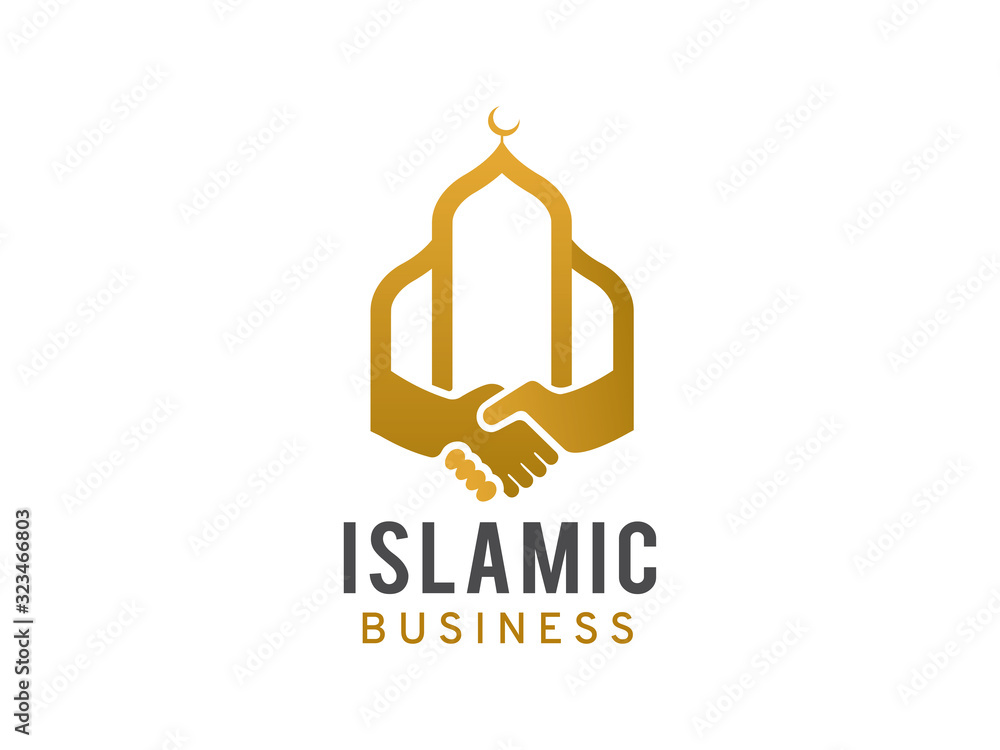 Islamic business logo template design, icon, symbol Stock Vector ...
