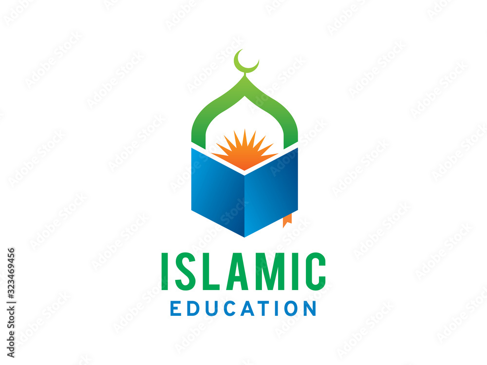 Islamic education logo template design, icon, symbol Stock Vector ...