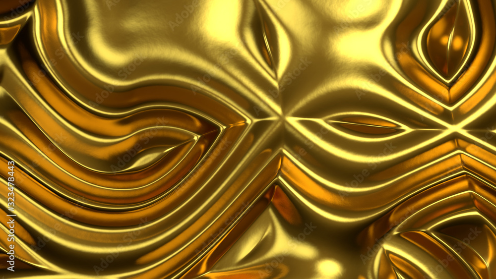 Abstract gold marble texture. Golden wave background. Gold liquid ...