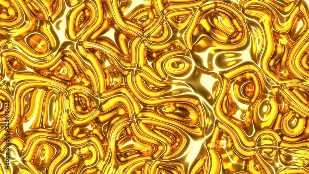 Abstract gold marble texture. Golden wave background. Gold liquid ...