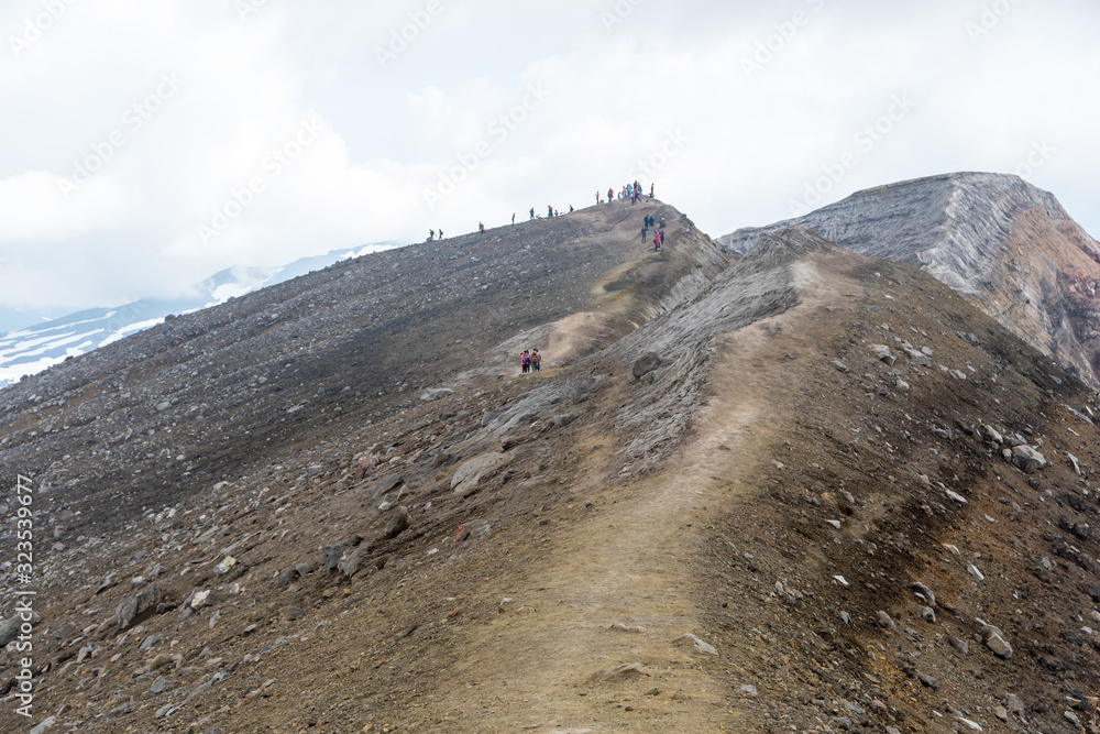Gorely Volcano, Kamchatka Peninsula, Russia. An active volcano located ...