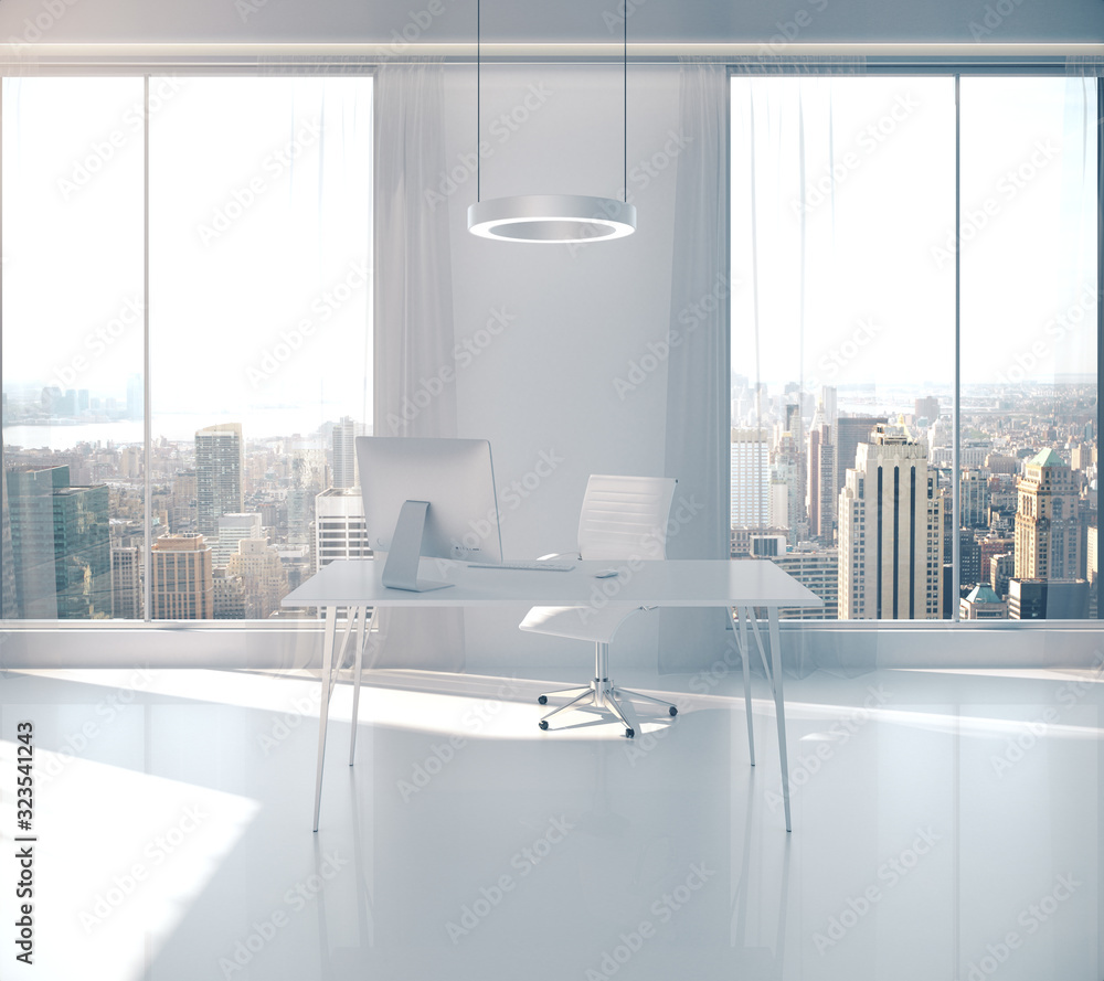 Bright, modern office interior Stock Photo | Adobe Stock