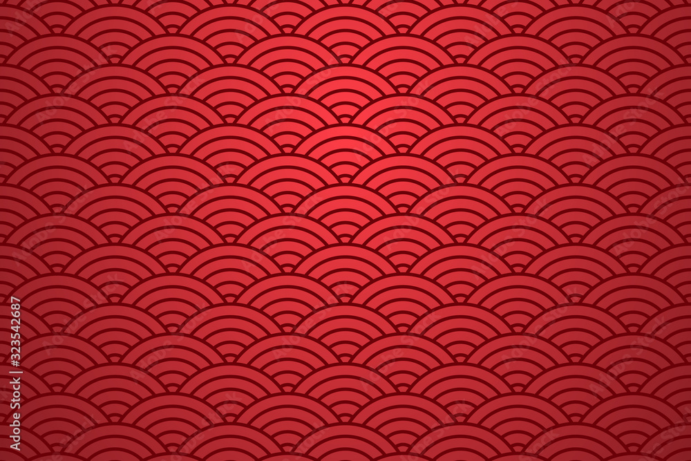 Chinese traditional oriental background with red ornament. Asian red ...