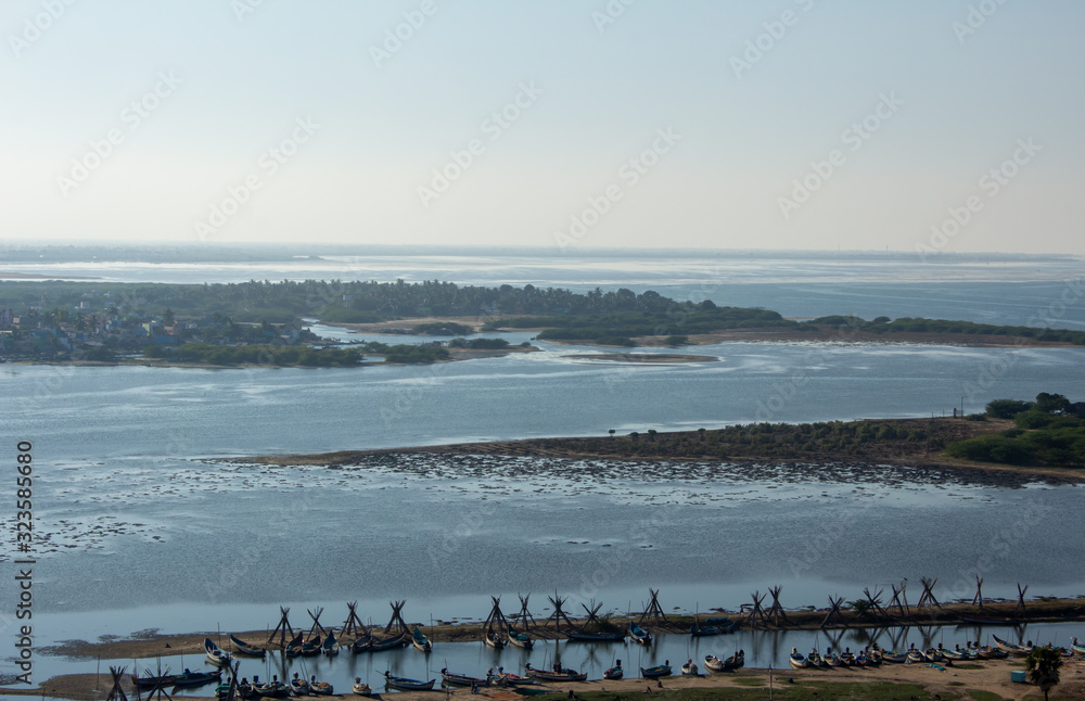 Breathtaking view of Pulicat(also called as Pazhaverkadu) Lagoon, Tamil ...
