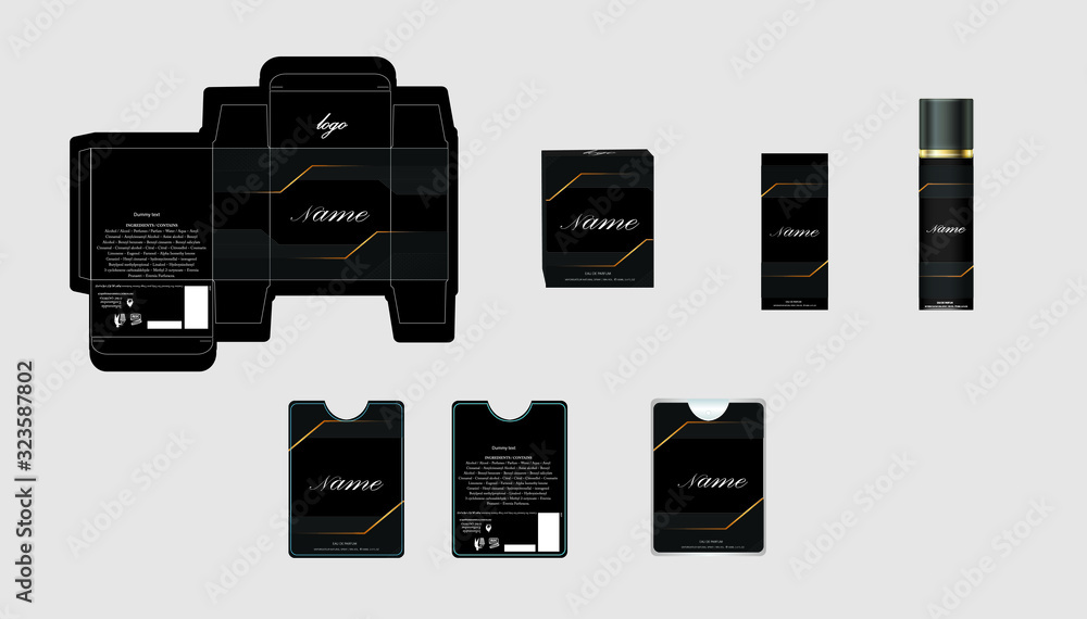 Packaging design, luxury perfume box, pocket perfume and deo design ...