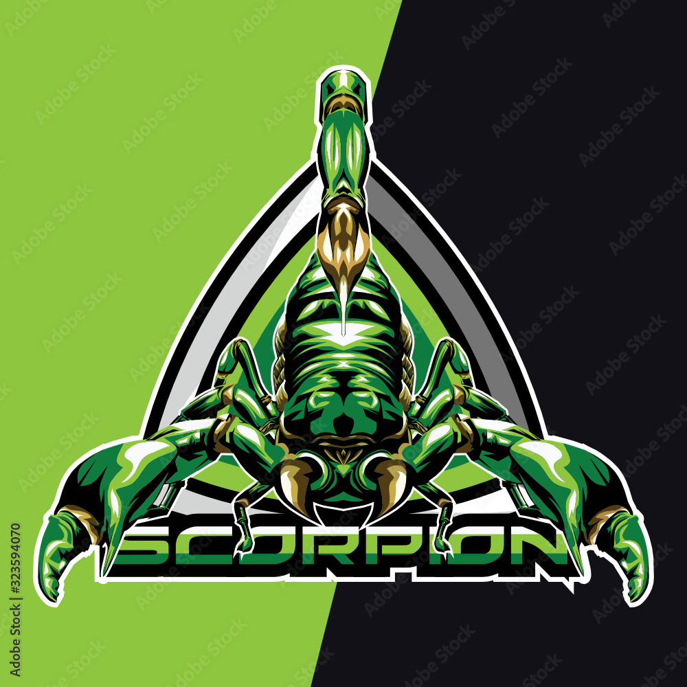 scorpion zodiac esport gaming mascot logo template, suitable for your ...