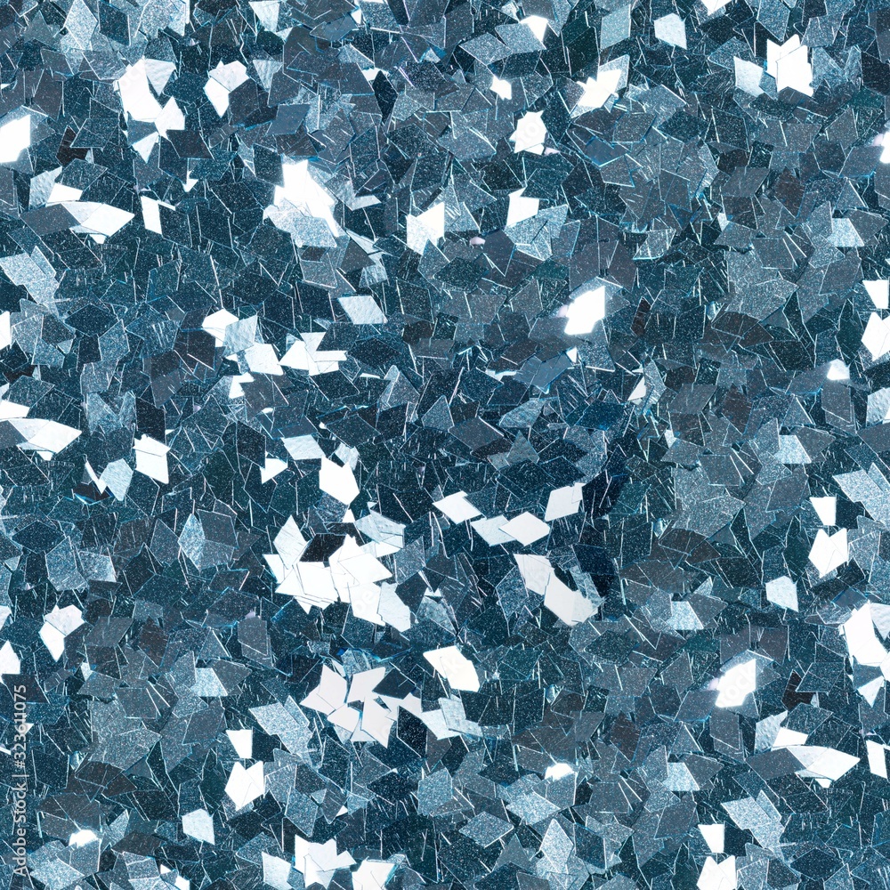 Light Blue Glitter In Rhombus Form Sparkle Confetti Texture Christmas