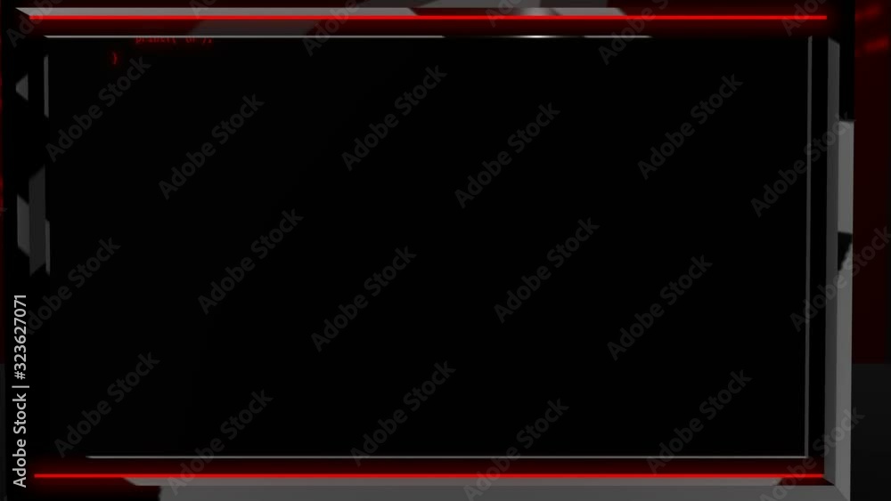 Vídeo do Stock: Striking 3d rendering of a red programming code ...