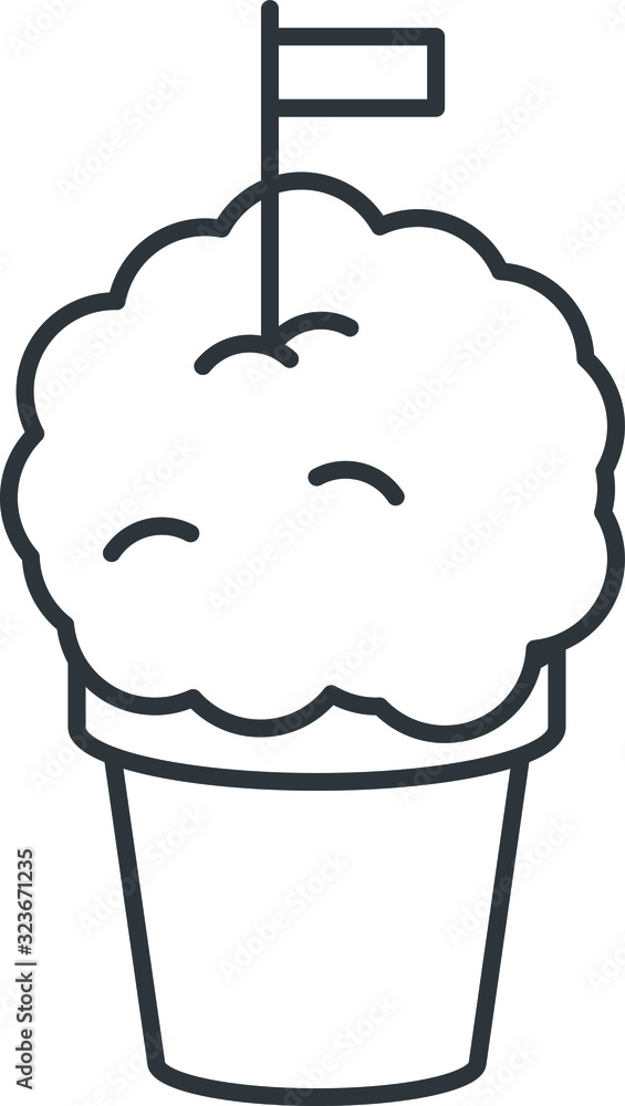 Vetor de Manjerico icon. Element of Portugal, vector illustration do ...