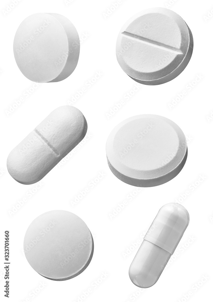 white pill medical drug medication Stock Photo | Adobe Stock
