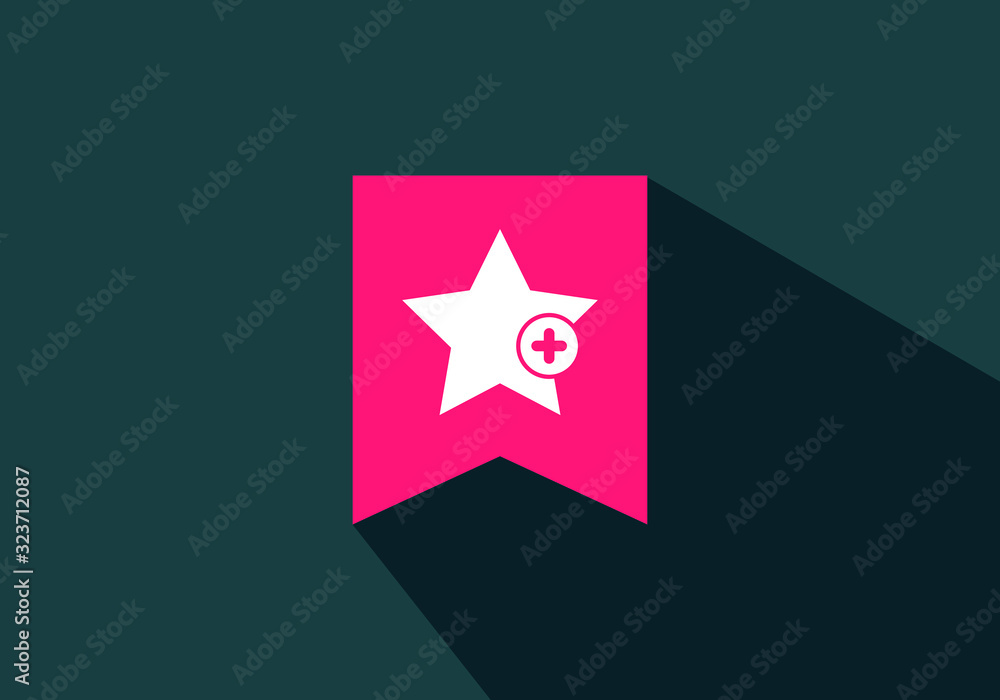 Favorites icon with plus symbol. Favorite icon, Star add plus sign ...