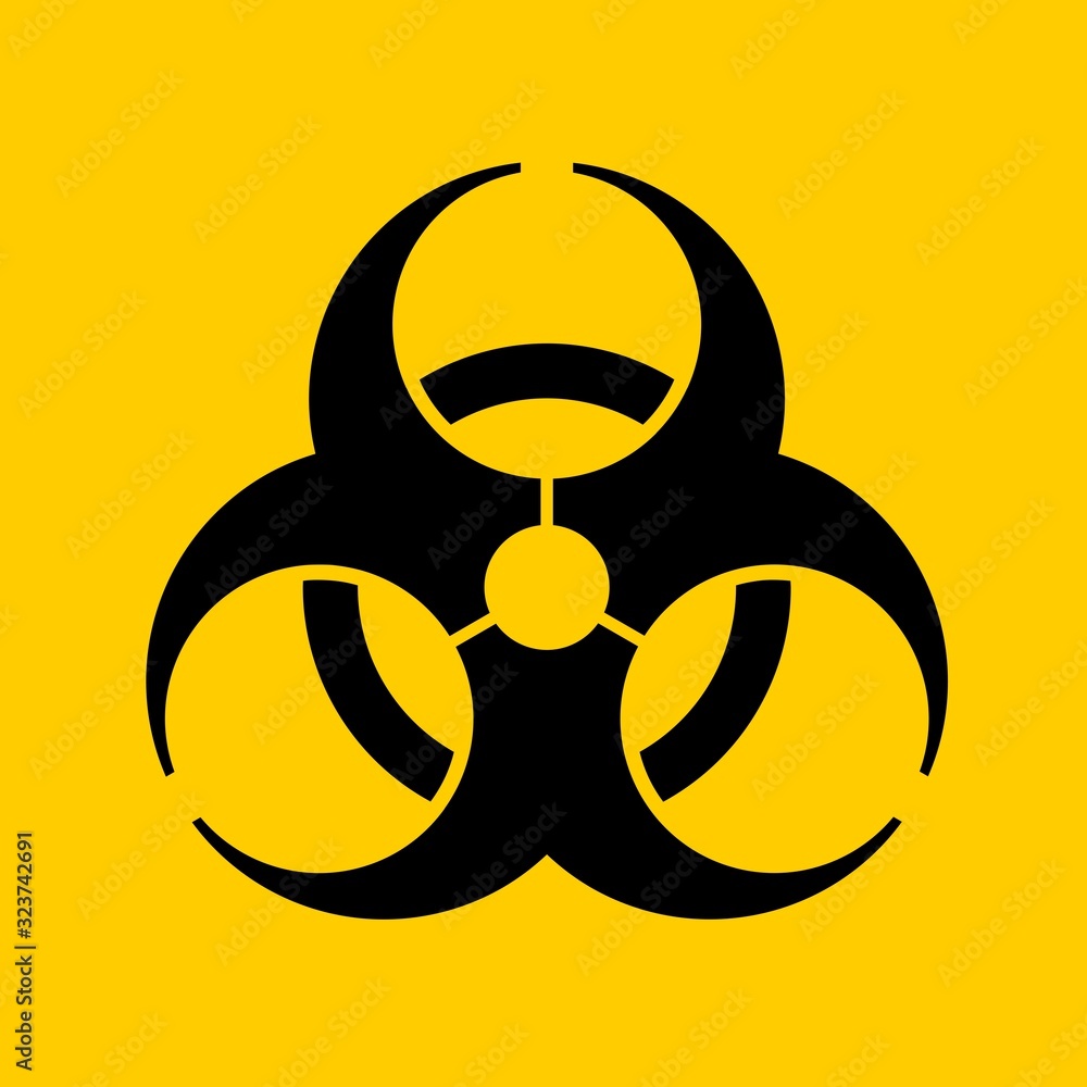 Biohazard vector symbol Stock Vector | Adobe Stock