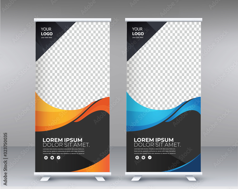 Modern Exhibition Advertising Trend Business Roll Up Banner Stand ...