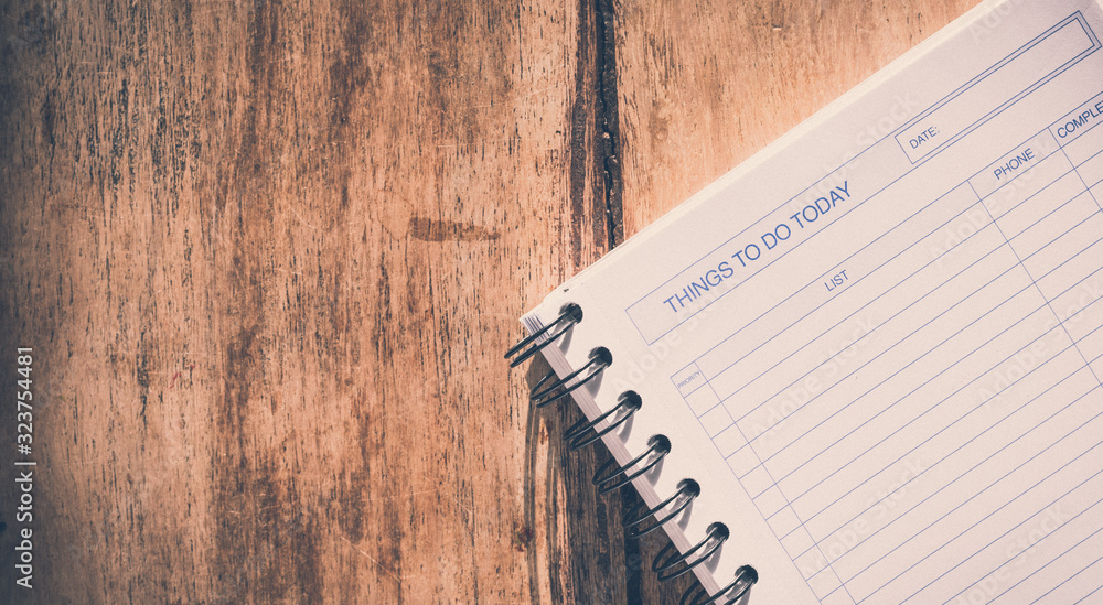 Things to do today - list of tasks Stock Photo | Adobe Stock