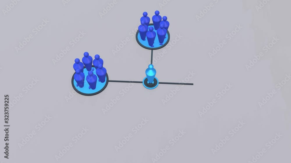 3D Infographics Community People Stock Video | Adobe Stock