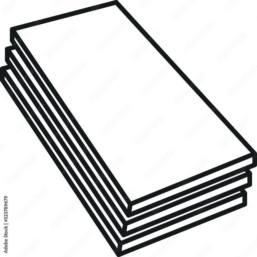 Gypsum Board Icon, vector illustration Stock Vector | Adobe Stock