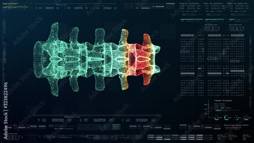 Vidéo Stock Advance head up display motion element virtual biomedical ...