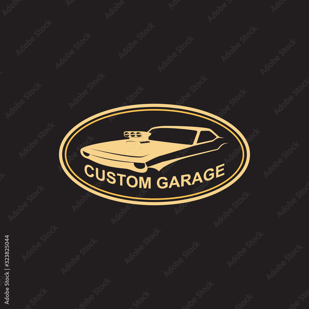 Custom car logo, emblems, badges and icons Stock Vector | Adobe Stock
