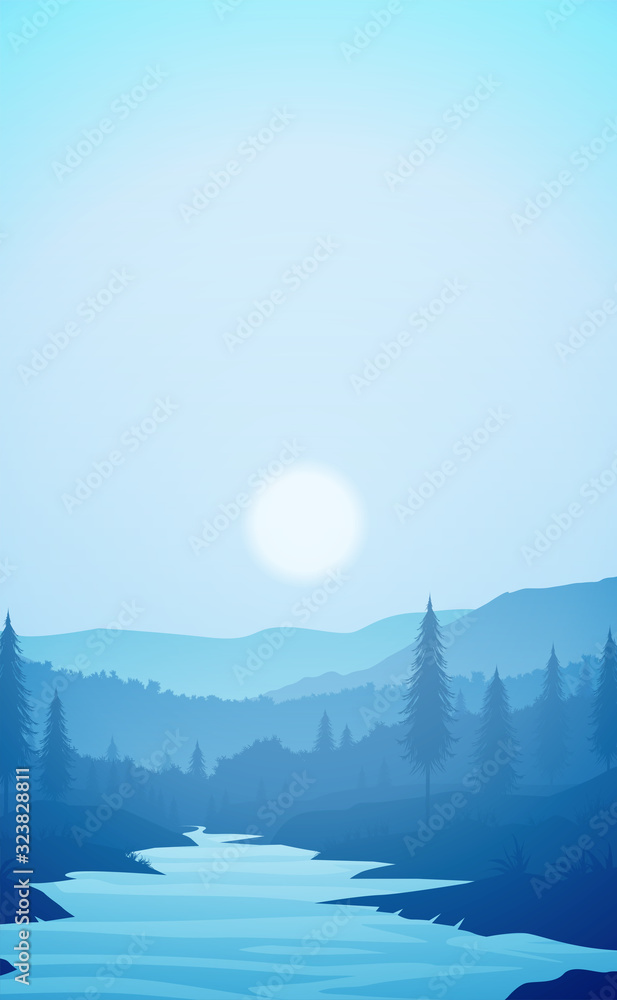 Horizon Landscape Vector