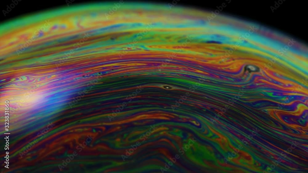 Soap bubble macro rainbow colors creating. Colorful foam soap bubble ... Soap bubble macro rainbow colors creating. Colorful foam soap bubble ...