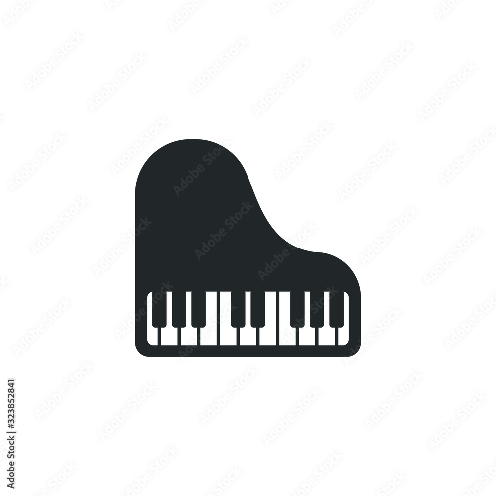 piano icon template color editable. piano symbol vector sign isolated ...