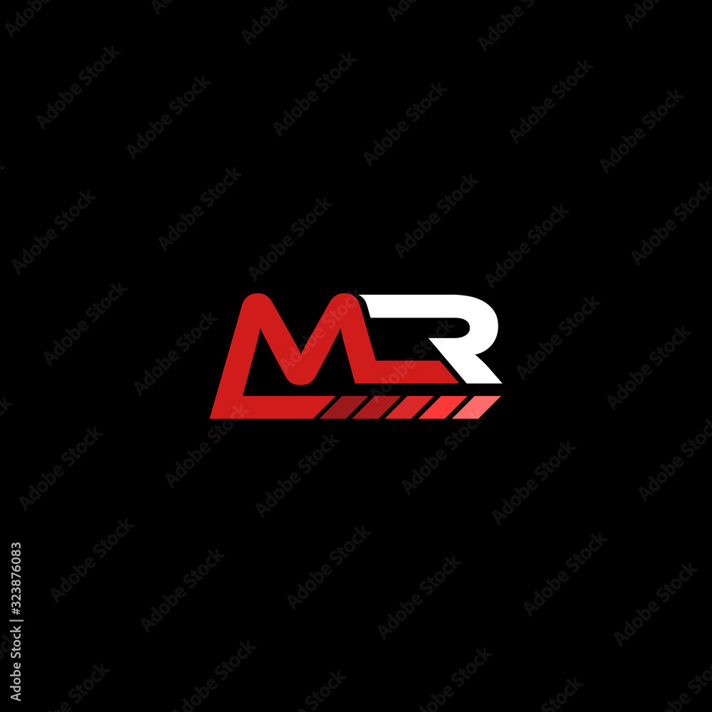 Letter MR Branding Modern Abstract Creative Icon Logo Design Template ...