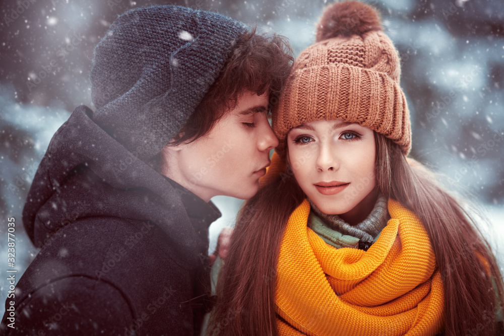 waiting for the first kiss Stock Photo | Adobe Stock