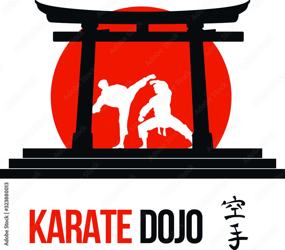logotipo karate Stock Vector | Adobe Stock