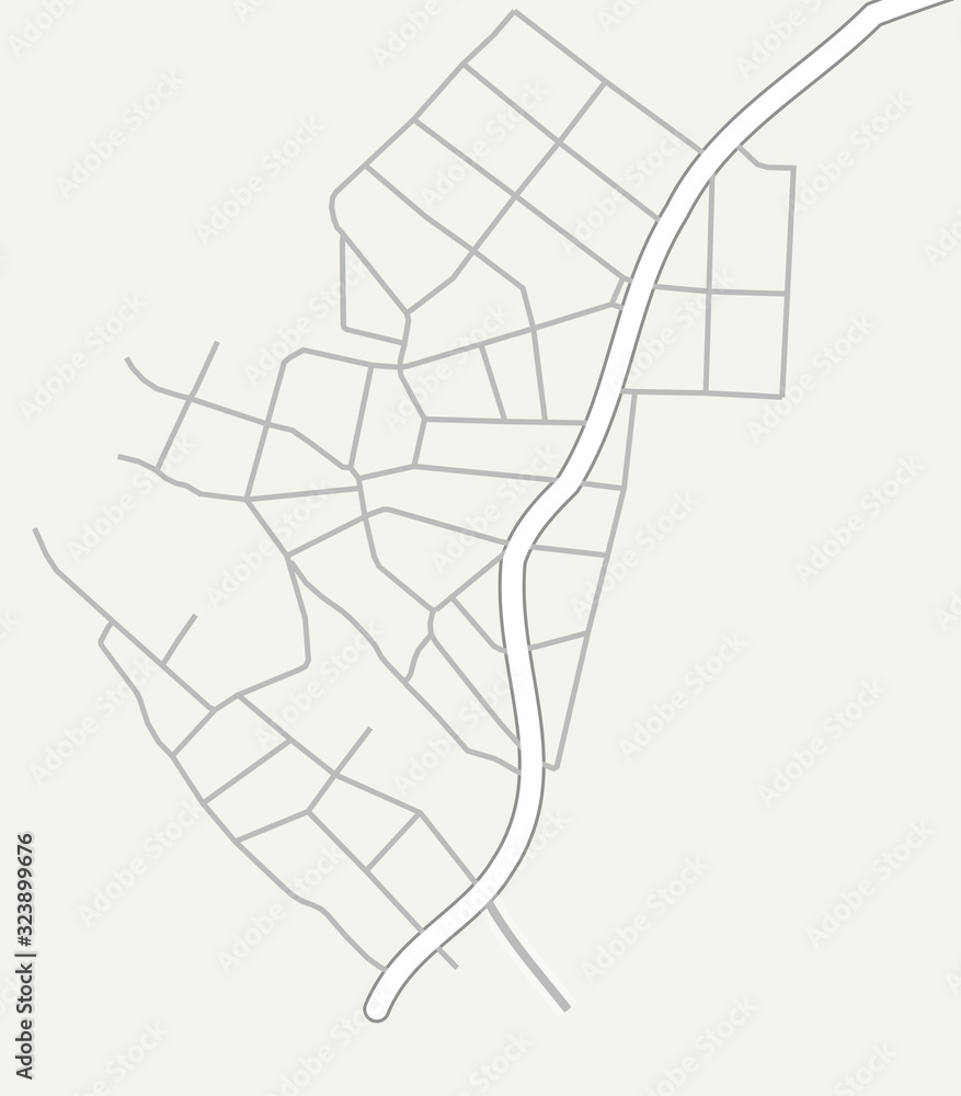 Vetor de Example map - vector illustration. DLR and cross rail map ...