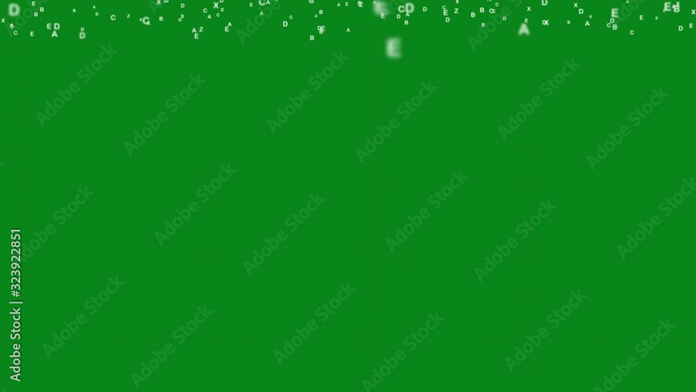 Video „Education animation of falling white abc alphabet letters ...