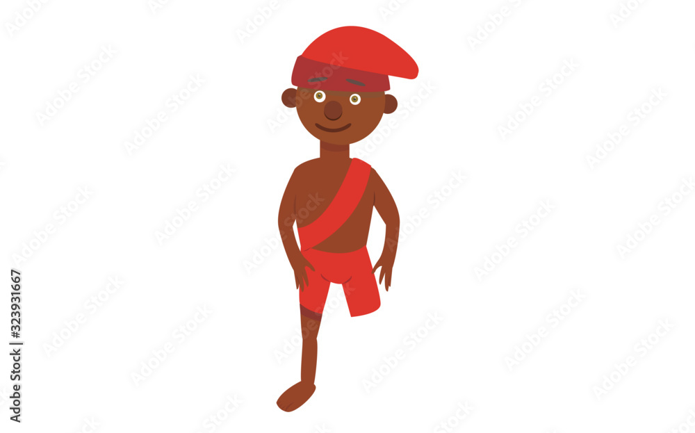 Vetor de Saci Pererê. Personagem folclore ilustrado em vetor. do Stock ...