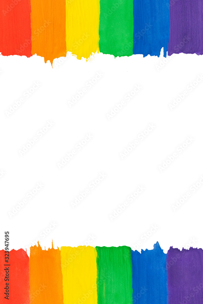 Lgbt background with copy space. Abstract painting rainbow gradient ...